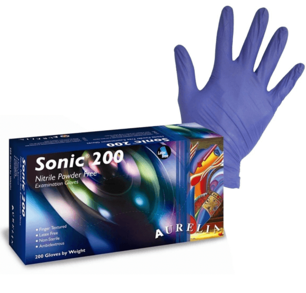 Aurelia SONIC 200 Powder Free Nitrile - 200 Gloves – All Day Footcare ...